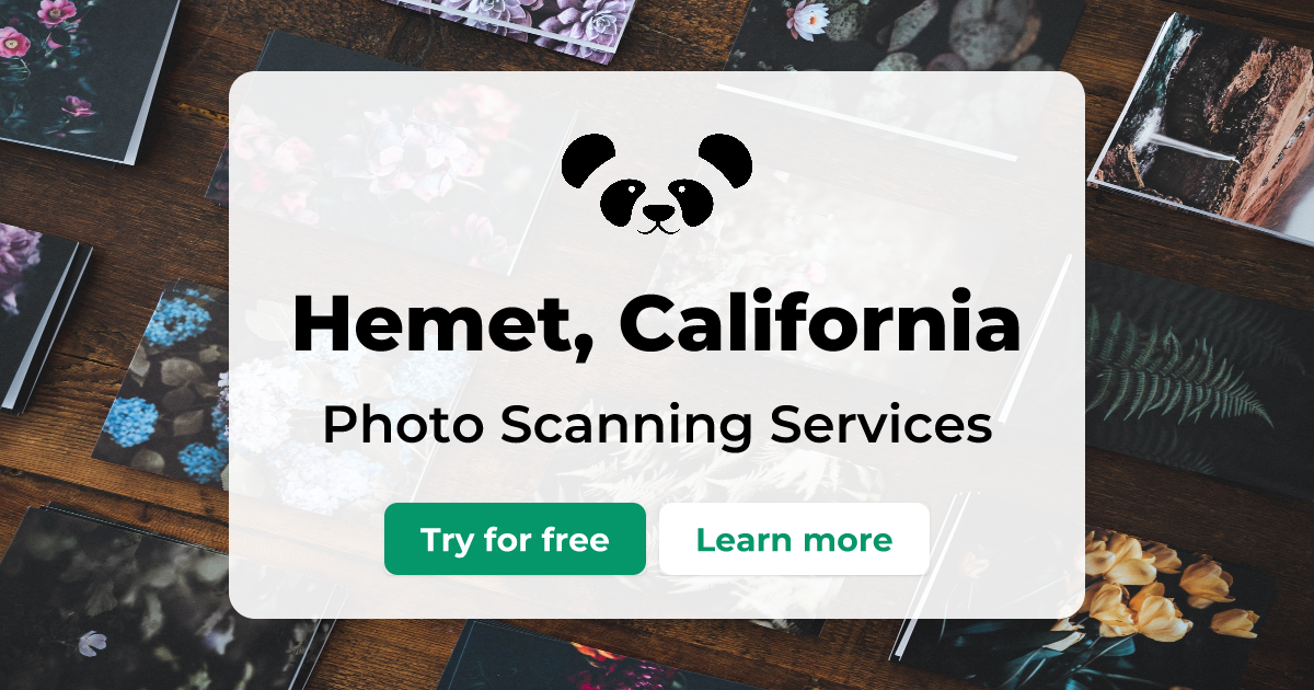 Hemet, California Photo Scanning | PhotoPanda | Premium Photo Scanning