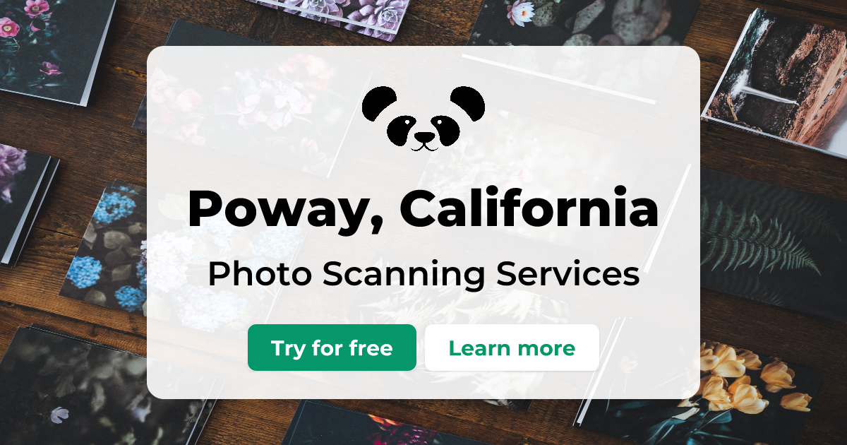 Poway, California Photo Scanning | PhotoPanda | Premium Photo Scanning